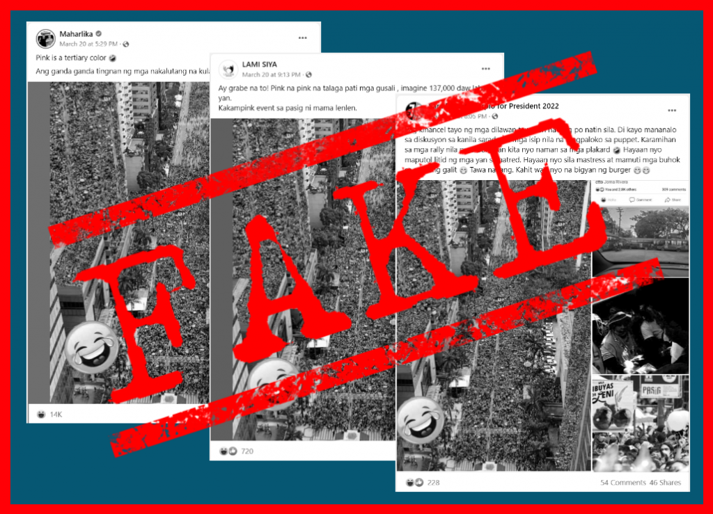 VERA FILES FACT CHECK: SATIRE crowd shot of Robredo’s Pasay rally ...