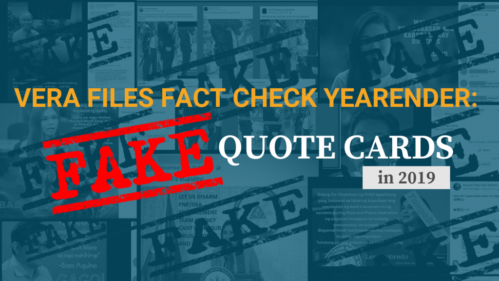 VERA FILES FACT CHECK: Old FAKE quote cards in praise of Duterte ...